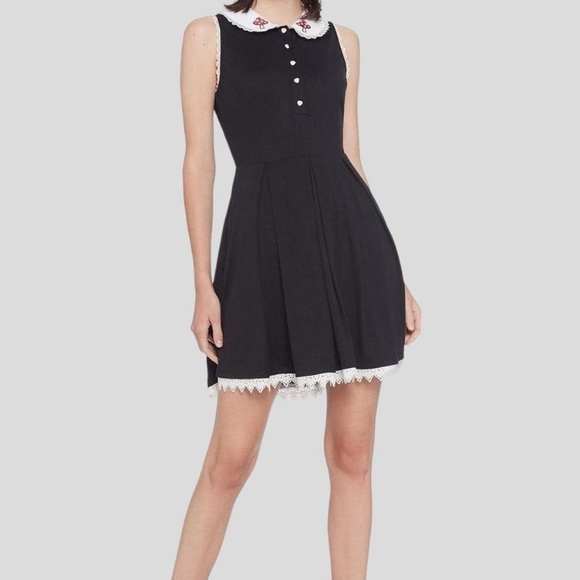Hot Topic | Dresses | Nwt Hot Topic Small Black Mushroom Peter Pan ...